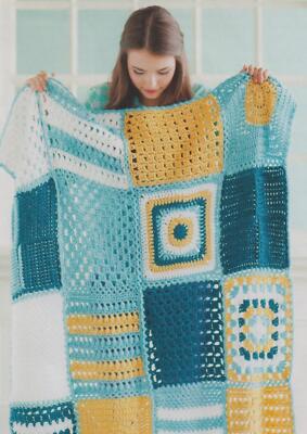 Stitch Sampler Afghan Crochet Pattern Instructions | eBay