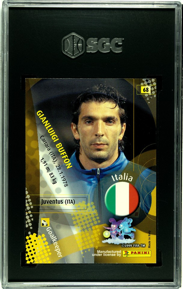 Panini Card Gianluigi Buffon # 50 World Cup Korea Japan 2002 SGC 8.5 NM ...