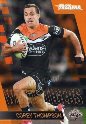 2019 WESTS TIGERS NRL Card COREY THOMPSON Traders | eBay Australia