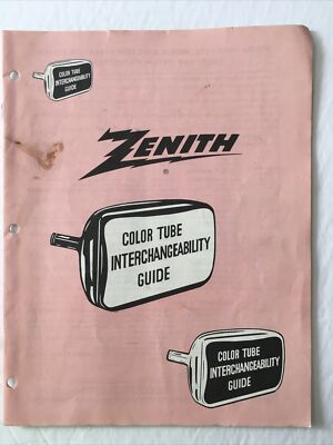 Vintage Zenith Color Tube Interchangeable Guide H1 | eBay
