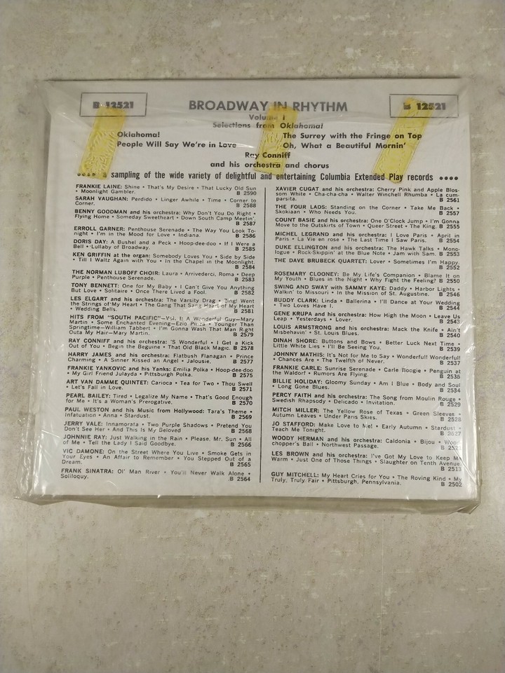 Ray Conniff Broadway In Rhythm EP 7" VG+ Vinyl 45 Columbia B-12521 | eBay