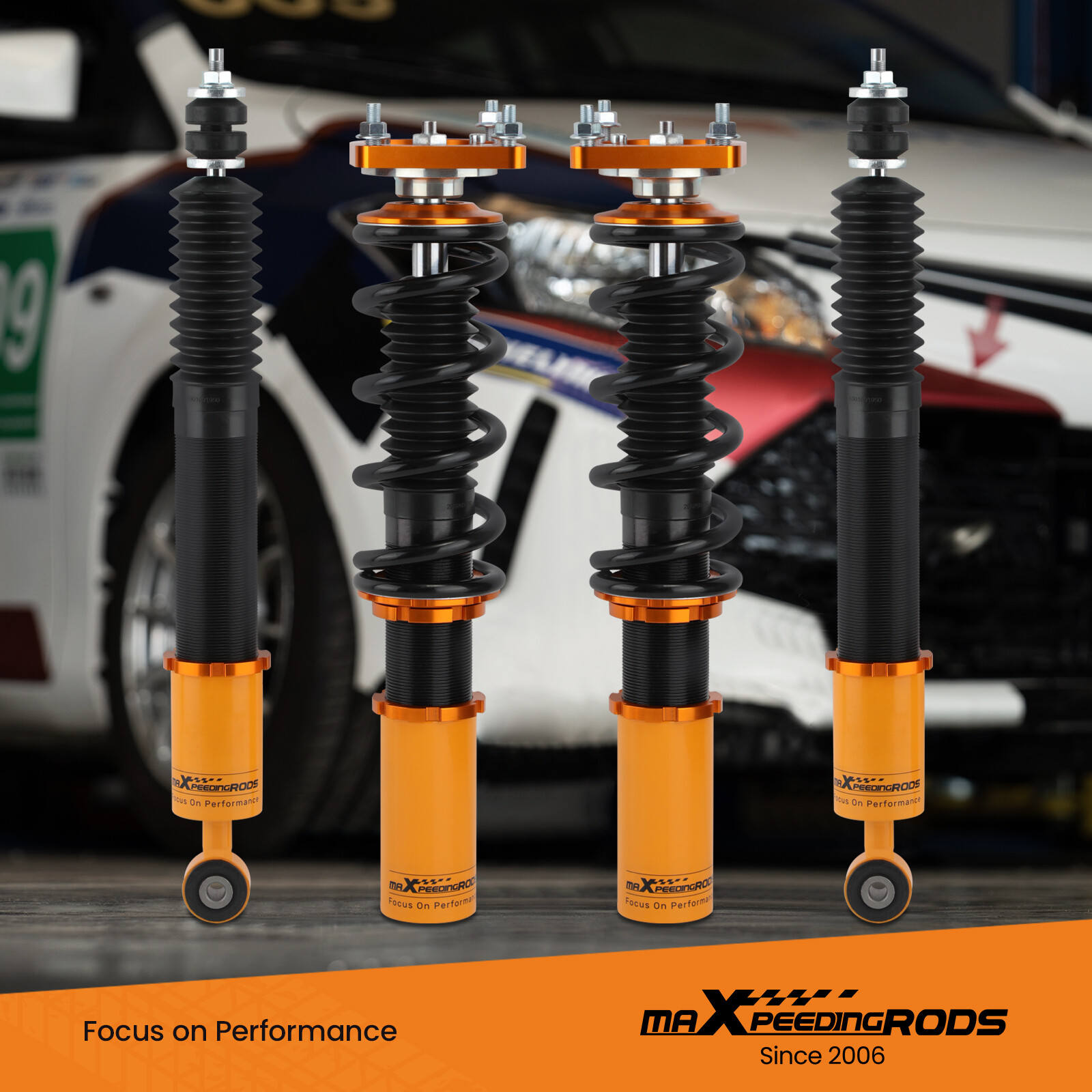 MaXpeedingrods Street Adjustable Coilovers Shocks Kit for Ford Mustang ...