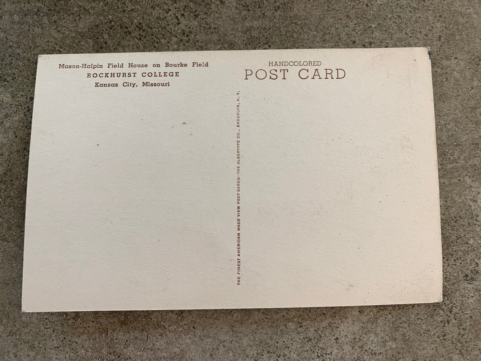 1930’s Postcard Mason-Halpin Field House Bourke Field Rockhurst College ...