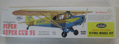 Guillow’s Piper Super Cub 95 Rubber Powered Free Flight – kit number ...