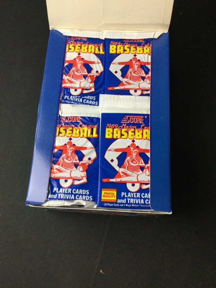 1989 Score Unopened Wax Hobby Box from fresh case! NO RESERVE! | eBay