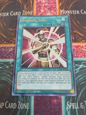Yu-Gi-Oh! Burning Soul KICO-EN020 Ultra Rare 1st Edition Near Mint | eBay