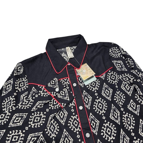 NWT Roper Western Dress Aztec Print Button Down Long Sleeve Women's XS ...