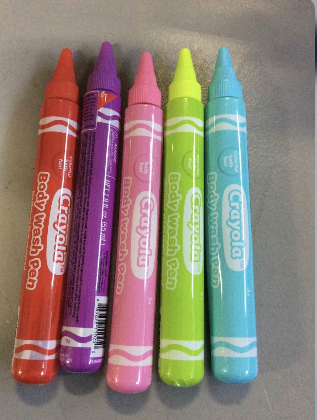 Crayola Bathtub Body Wash Pen Set 5 Fruity Scents Bath Pens for sale ...