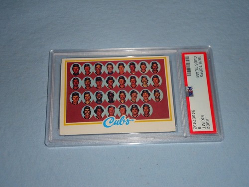 1978 Topps Baseball Card Cubs Team Checklist # 302 PSA Grade 6 EX-MT ...