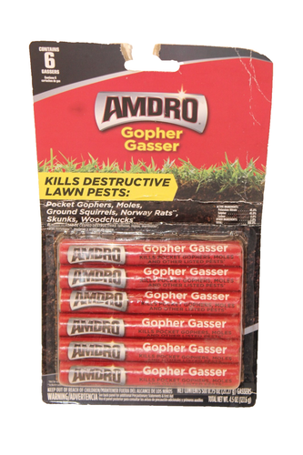 Amdro Gopher Gasser (Poison) 1-Pack of 6 Gassers 0.75 oz Each KILLS ...