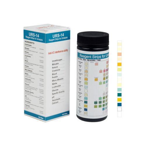 100 Strips/Box 14 Parameter Urine Test Strips 14-in-1 Urinalysis Test ...