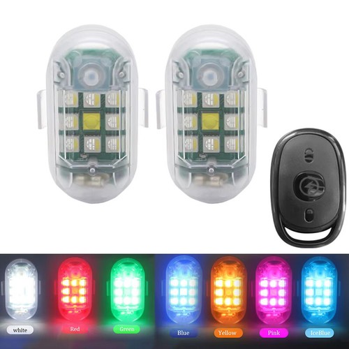 Motorcycle Flash Led Signal Lamp Waterproof Wireless Remote Control ...