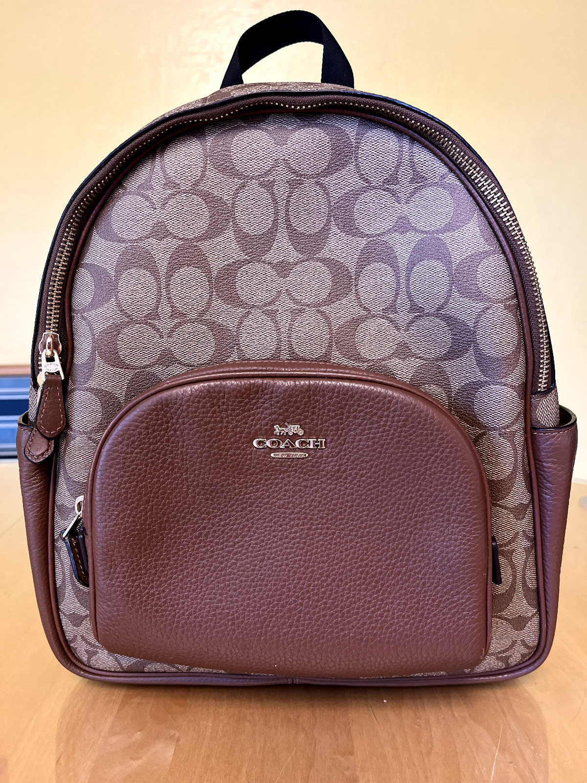 Coach Charter Backpack. Signature jacquard in brown w… - Gem
