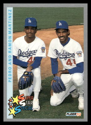 1993 Fleer #354 Pedro Martinez/Ramon Martinez Los Angeles Dodgers ...
