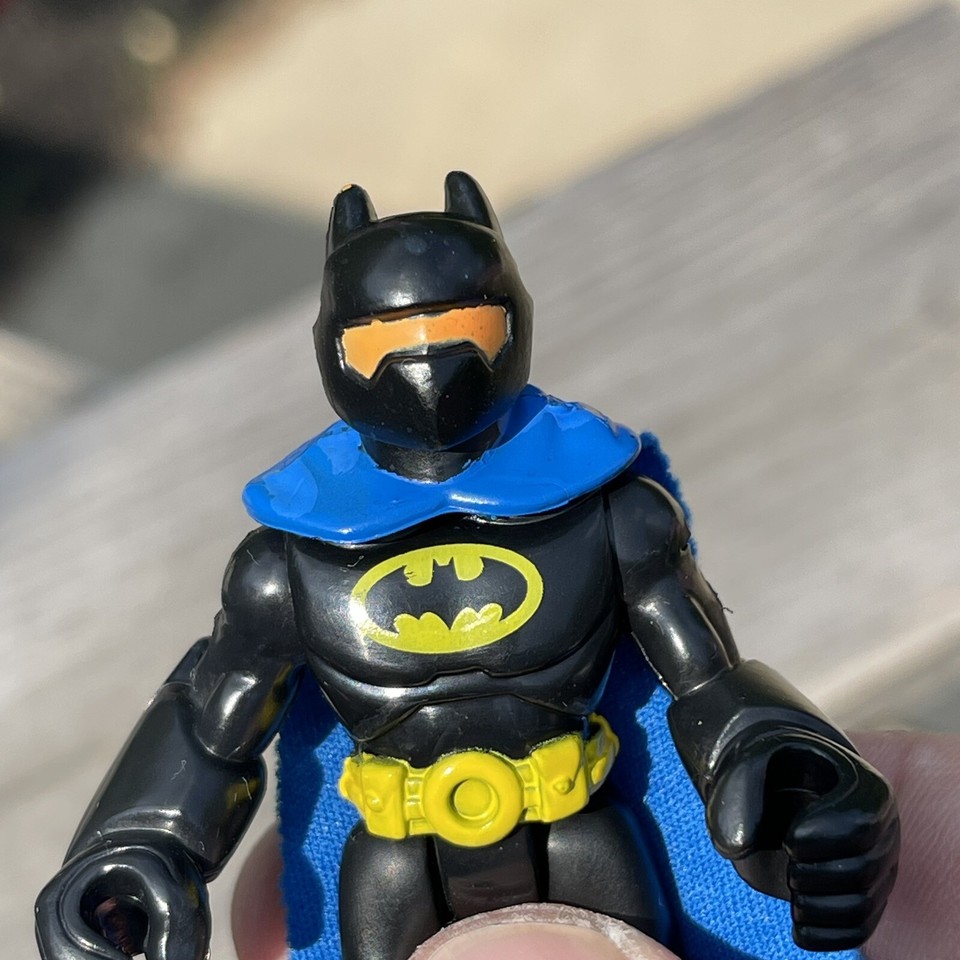 IMAGINEXT BATMAN FIGURE DC SUPER FRIENDS FISHER PRICE 3" Black Blue ...