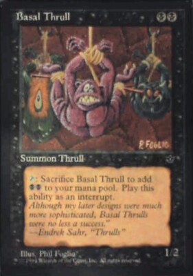 Basal Thrull (P. Foglio) - Fallen Empires: #34b, Magic: The Gathering ...