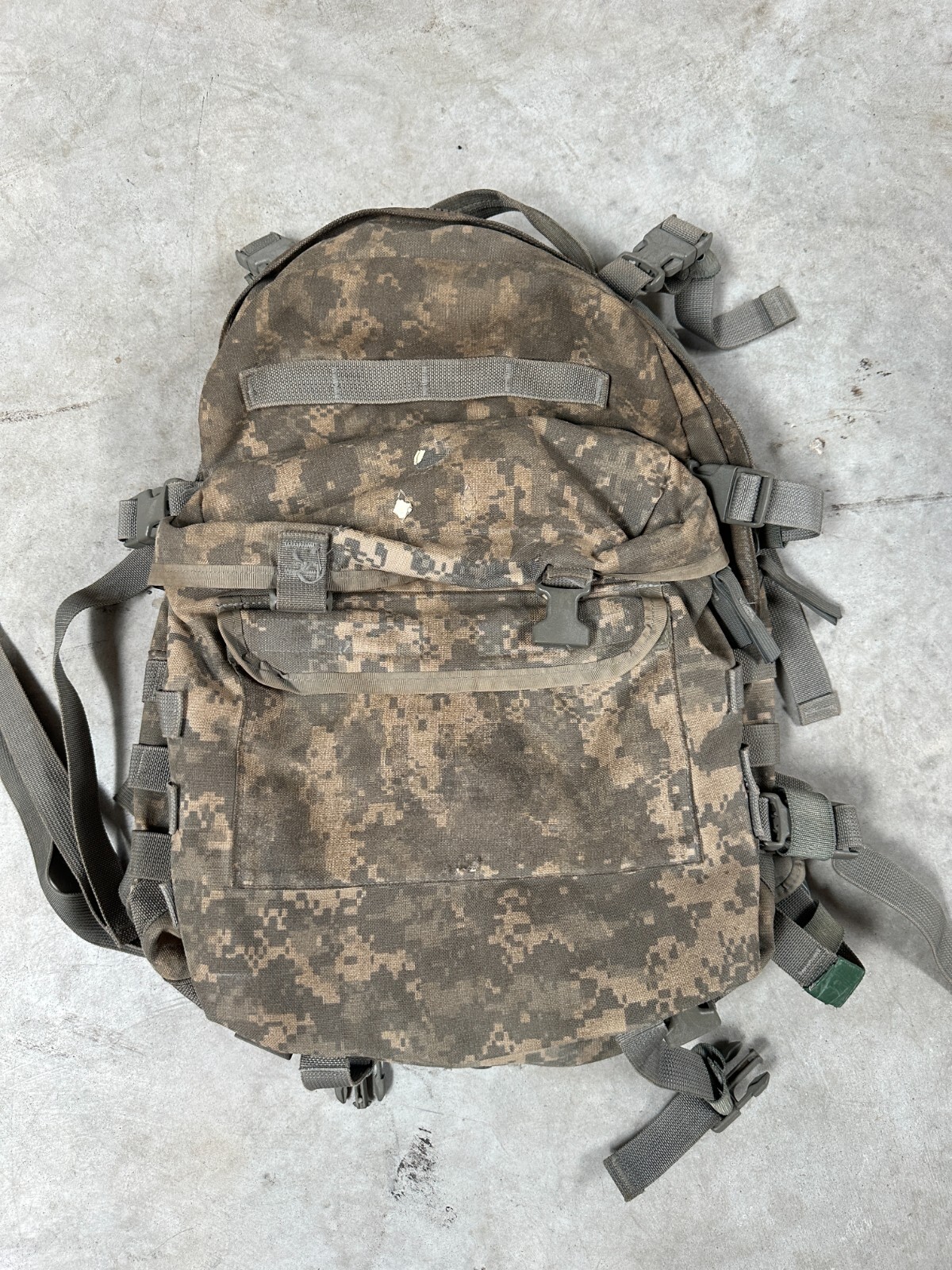 DAMAGED - US Army ACU UCP Molle II Patrol Assault Pack Stiffener 3Day ...