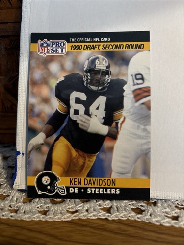 1990 Pro Set Football - KEN DAVIDSON #712 (RC) - Rookie, Pittsburgh ...