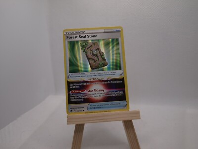2022 Pokemon Trainer Forest Seal Stone Silver Tempest Holo Rare 156/195 ...