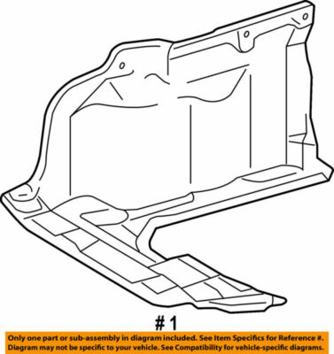 51441-12240 Toyota Cover, engine under, rh 5144112240, New Genuine OEM Part | eBay