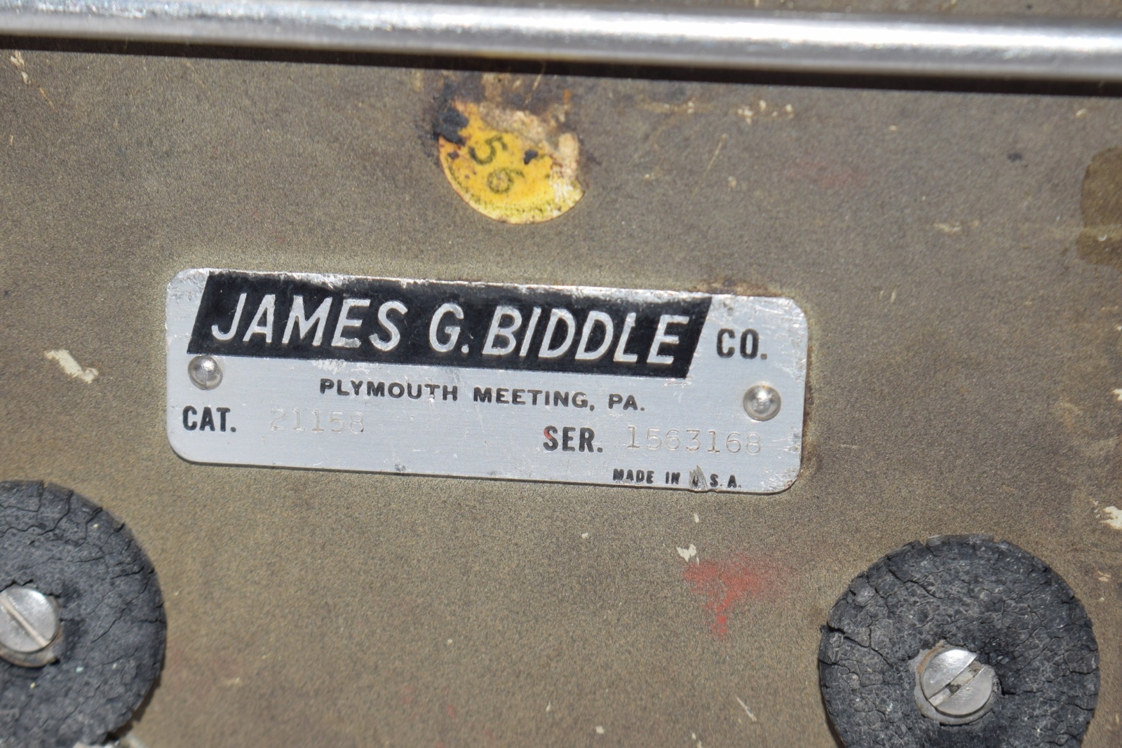 BIDDLE Megger 21158 MEGOHMMETER 0-20k | eBay