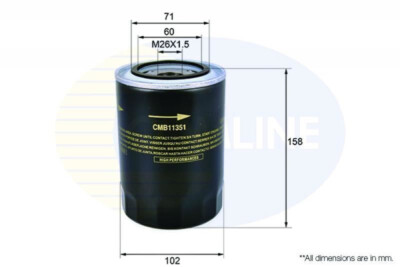 Premier Oil Filter Fits Mitsubishi Shogun Pajero 1993- 2.8 D TD 3.2 ...