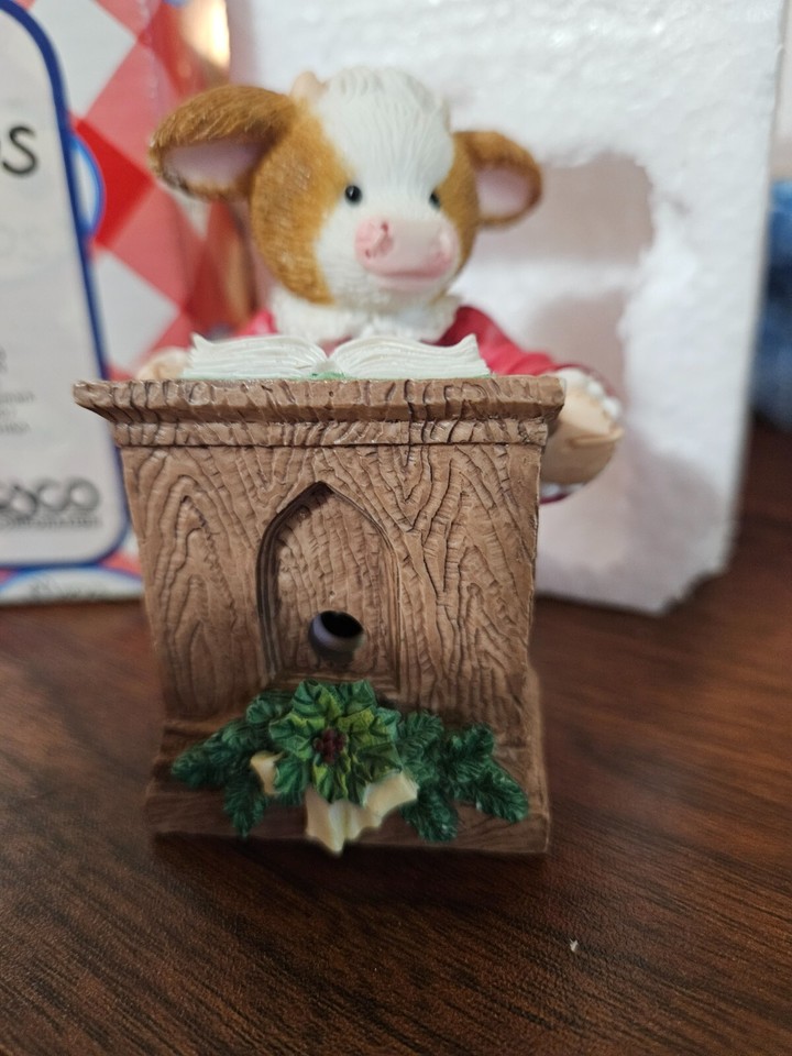 Mary's Moo Moos Enesco Singing Moo Praises soloist Figure. | eBay