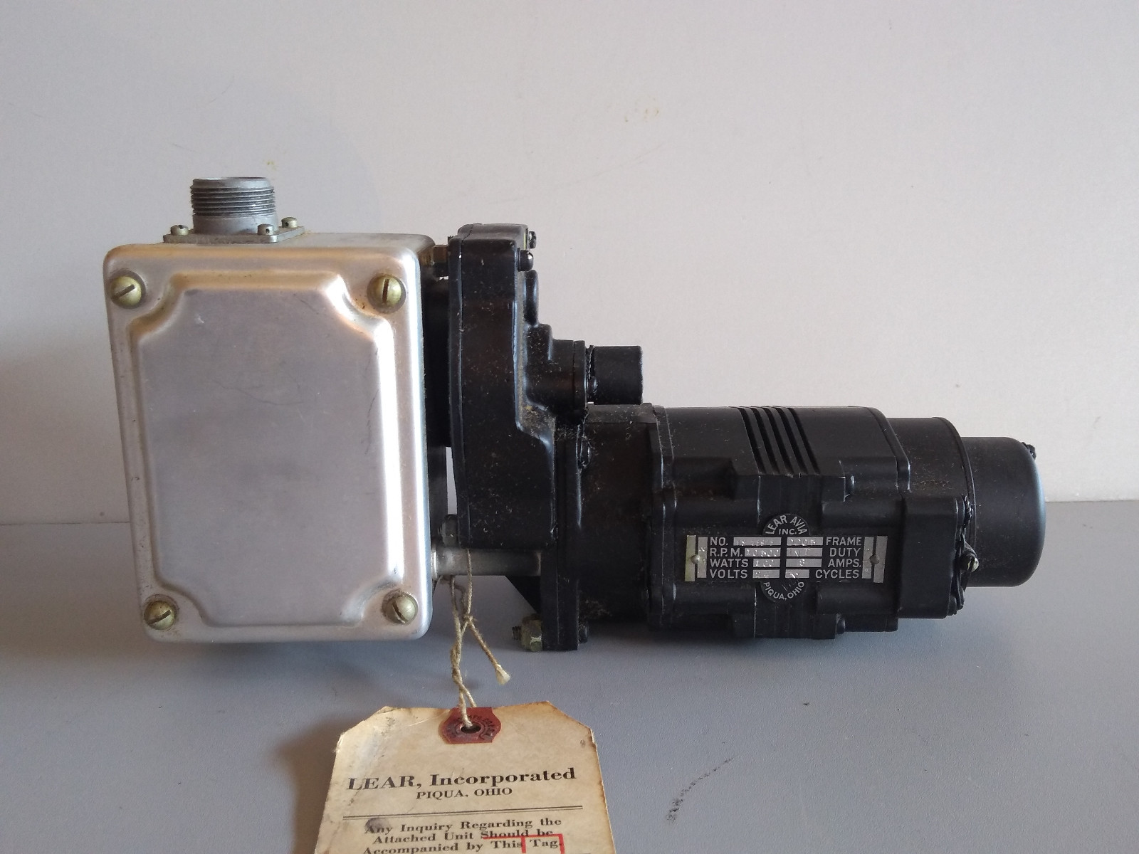 Lear Avia Aviation 108S-3 Servo Actuator Power Wing Flap Aircraft ...