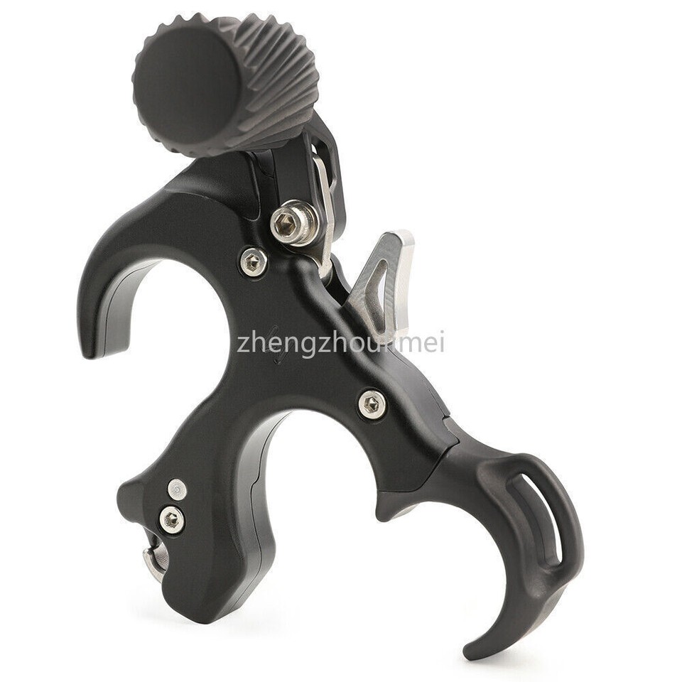 US adjustable 3 Finger archery release Compound Bow Release Aids Thumb ...