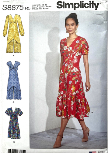 Simplicity S8875 Sewing Pattern Misses Dresses Sizes 14-22 Assorted And ...