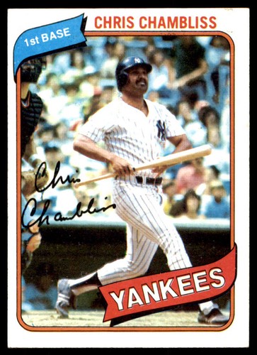 1980 Topps #625 Chris Chambliss | eBay