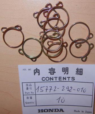 1968-on Honda universal fuel line clip for 14-17mm hoses 10-pack 15772 ...