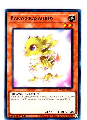 Yu-Gi-Oh! TCG | Babycerasaurus WISU-EN013 | Wild Survivors | eBay