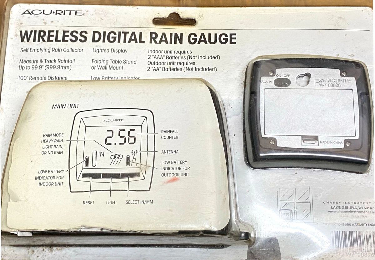 Acu Rite Wireless Rain Gauge 00896