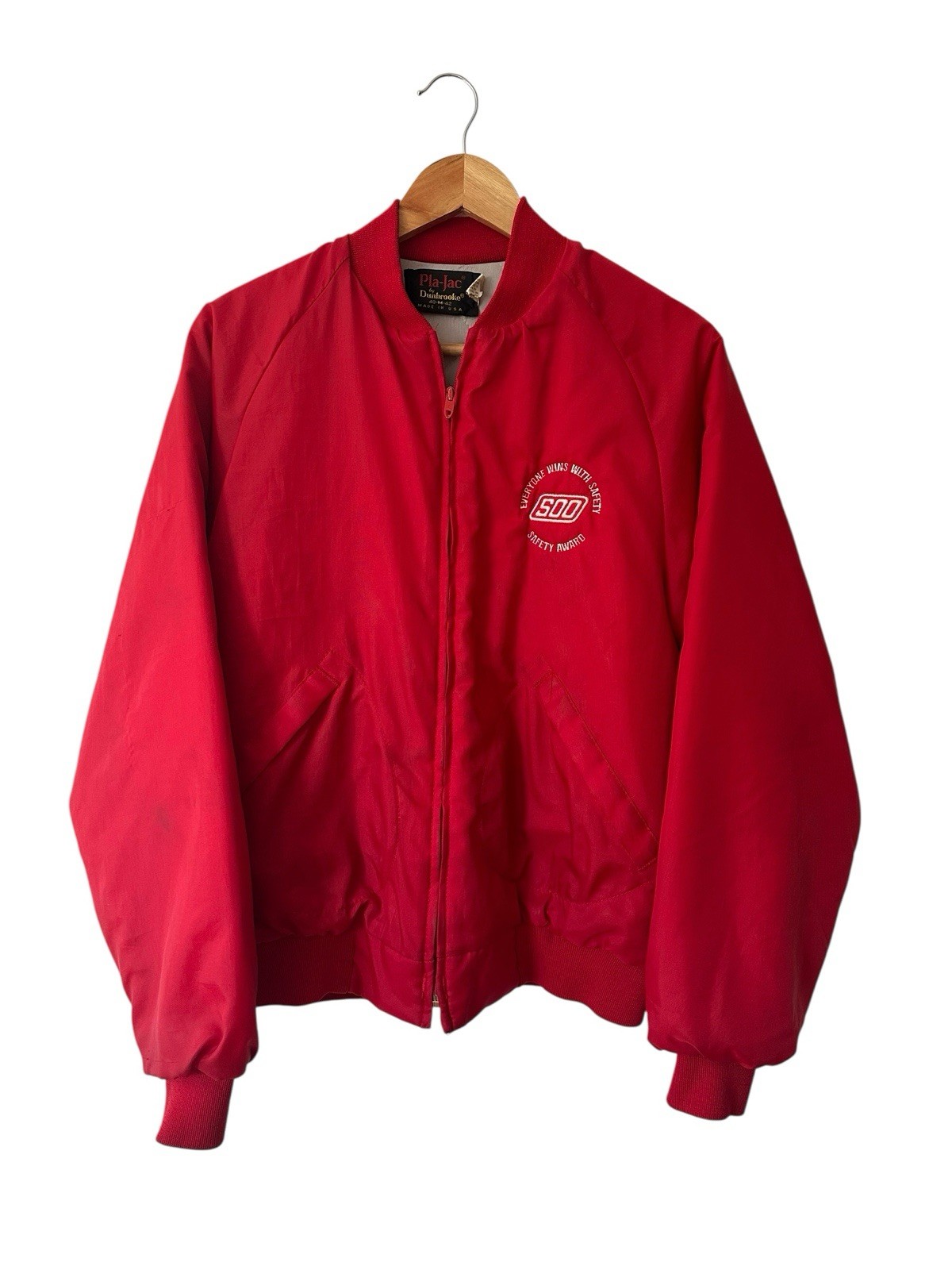 Vintage Soo Line Railroad Jacket Men’s Medium Red Sat… - Gem