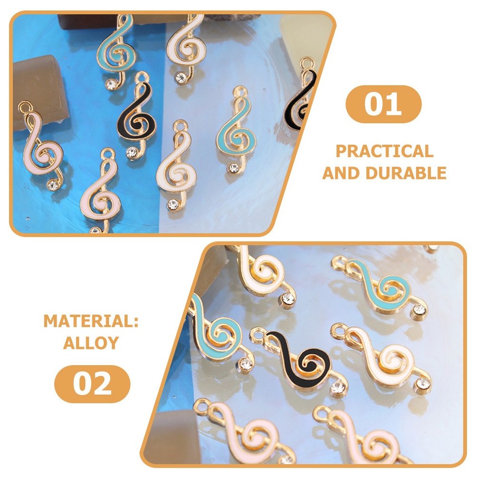40 PCs DIY Music Notizen Charme Schmuck machen Musical Notes Charm ...