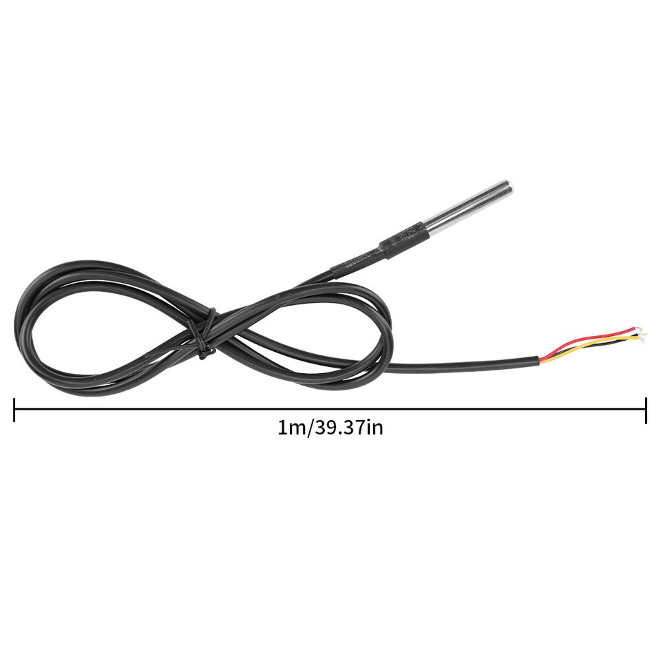 DS18B20 Temperature Probe Waterproof Temperature Sensor Thermal Probe ...