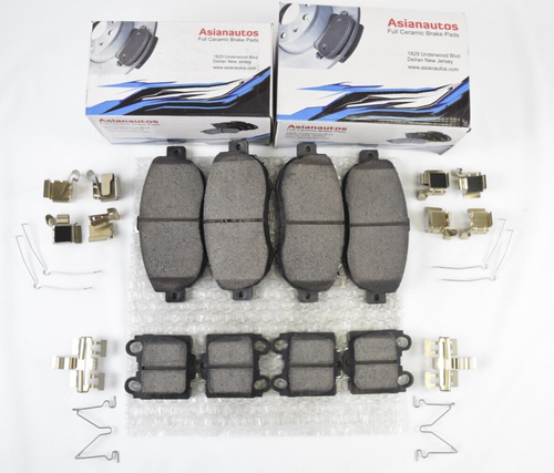 Asianautos Front and Rear Brake Pads With Hardware For Lexus IS300 2001 ...