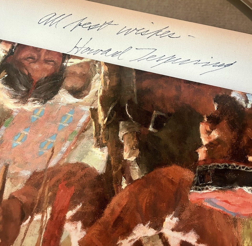 Howard Terpning TRADERS AMONG THE CROW Tribute to the Plains People ...