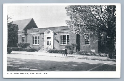 CARTHAGE NY US POST OFFICE VINTAGE POSTCARD | eBay