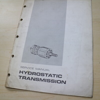 CAT TOWMOTOR Forklift HYDROSTATIC TRANSMISSION Repair Test Shop Service ...