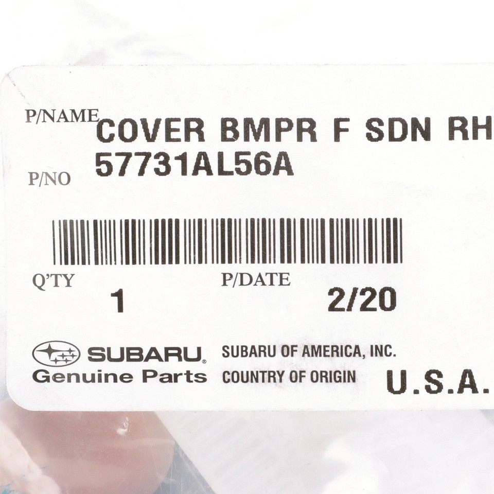 OEM NEW 2018-2019 Subaru Legacy Passenger Side Front Fog Light Cover ...