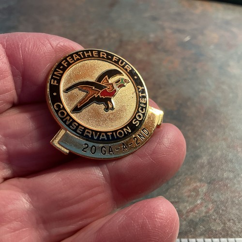 Fur Fin & Feather Conservation Society 20GA-A-2nd Enamel Pin | eBay UK