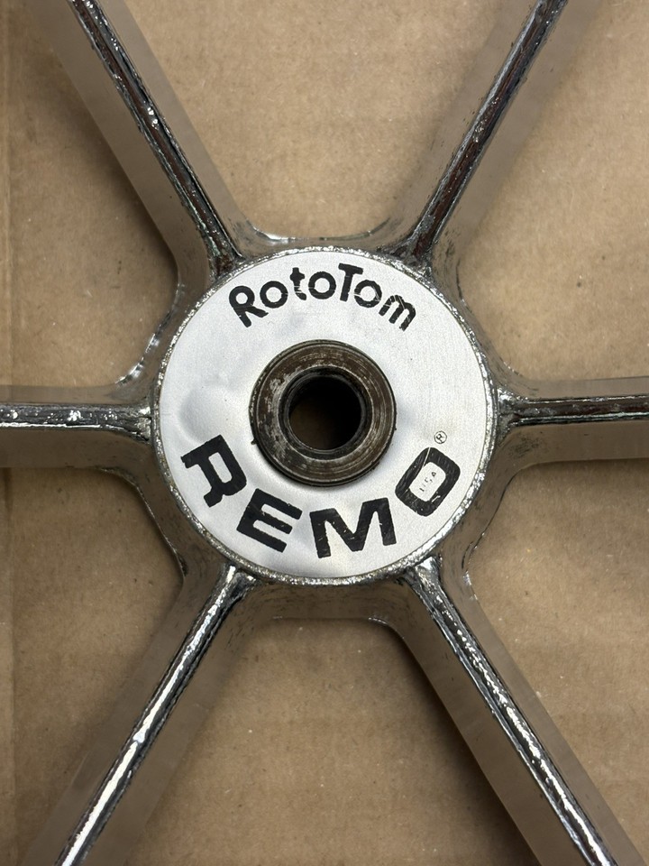 REMO ROTO TOM 10” Chrome Vintage! L@@K! | eBay