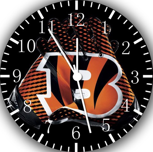 Cincinnati Bengals Frameless Borderless Wall Clock Nice For Gifts or ...