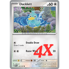 4X Pokemon TCG Ducklett 139/167 Twilight Masquerade Regular Card 2024 ...