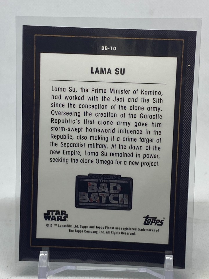 2022 Topps Star Wars Finest Bad Batch Insert #BB-10 Lama Su | eBay