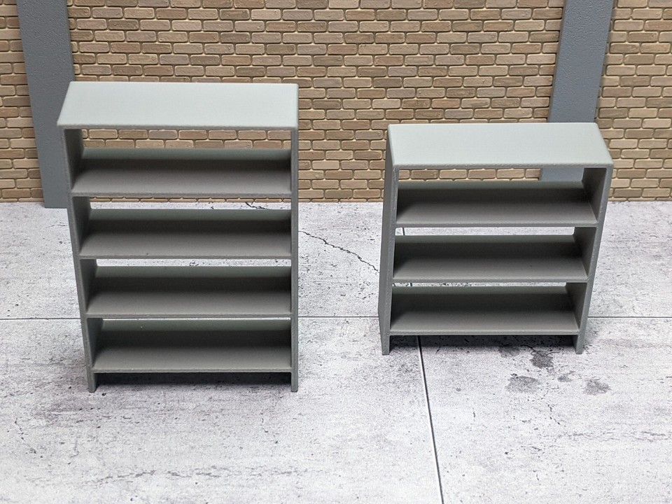 1/24 1/25 Scale Storage Rack With Shelves - For garage/workshop diorama ...