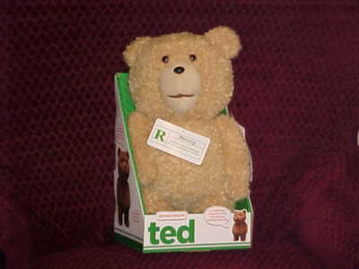 15" Talking Ted Teddy Bear Plush Toy Box Tags Moving Mouth Commonwealth ...