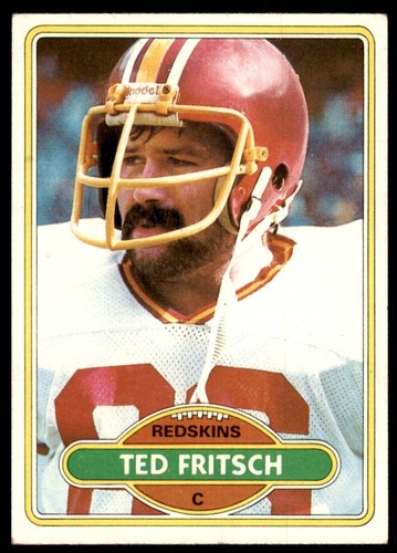 1980 Topps Ted Fritsch Jr. Football Card Washington Redskins #407 | eBay